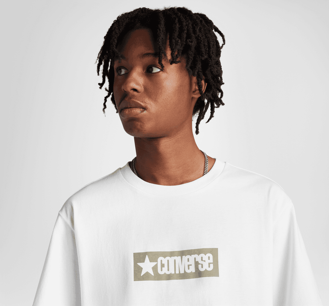 Retro Block Logo T-Shirt White / Light Field Surplus 10027995-A04