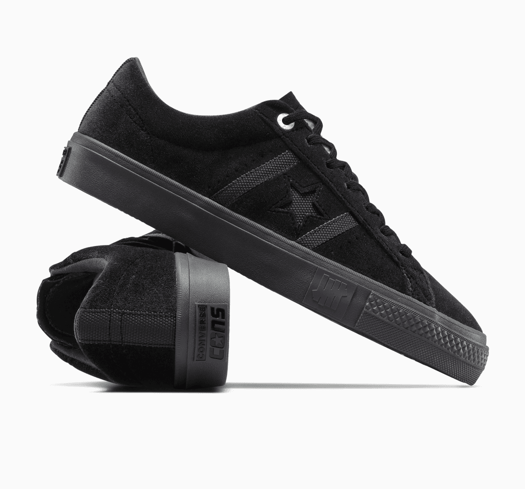 Converse x UNDEFEATED One Star Academy Pro Black/Black/Egret A12131C