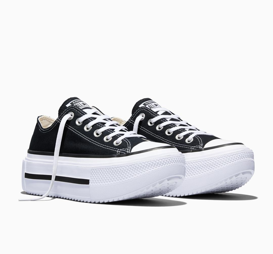Chuck Taylor All Star Lift Double Stack Platform Canvas Black/White ...
